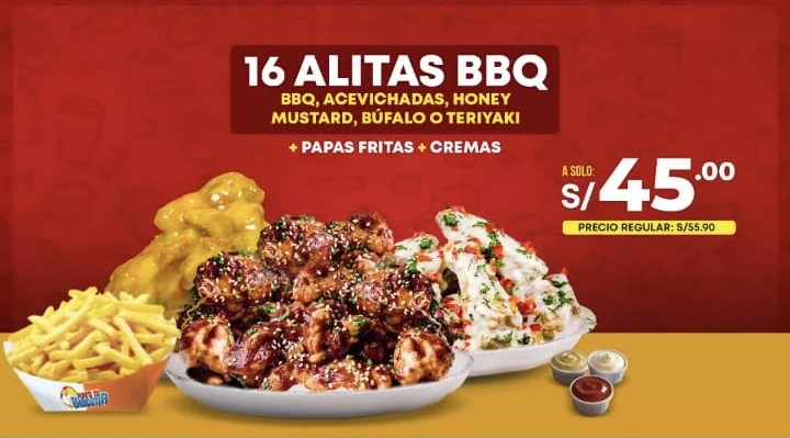 16 Alitas BBQ - Pepes Tu BROASTER